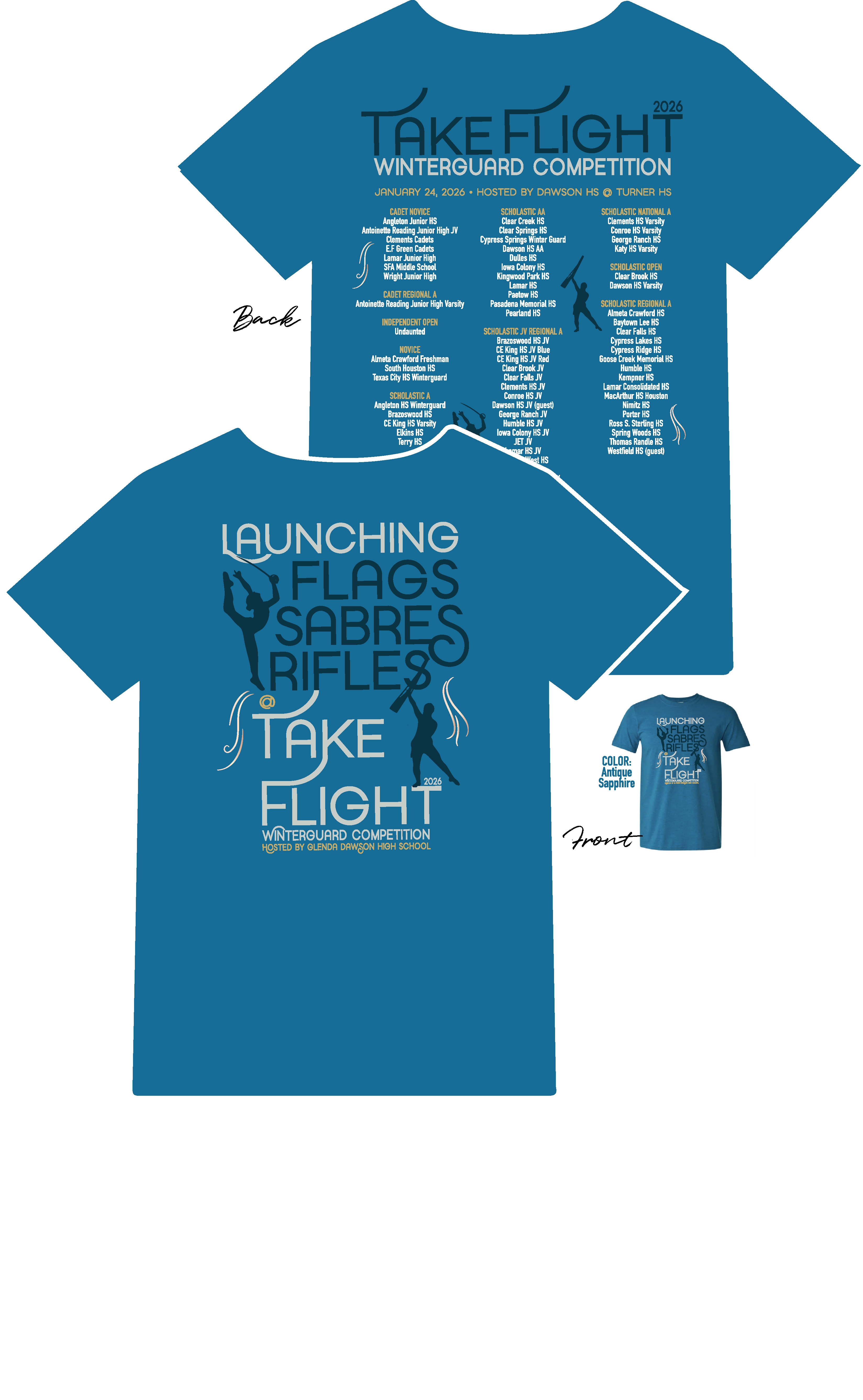 Take Flight Color Guard Competition Shirt – The Crafty Pear Boutique